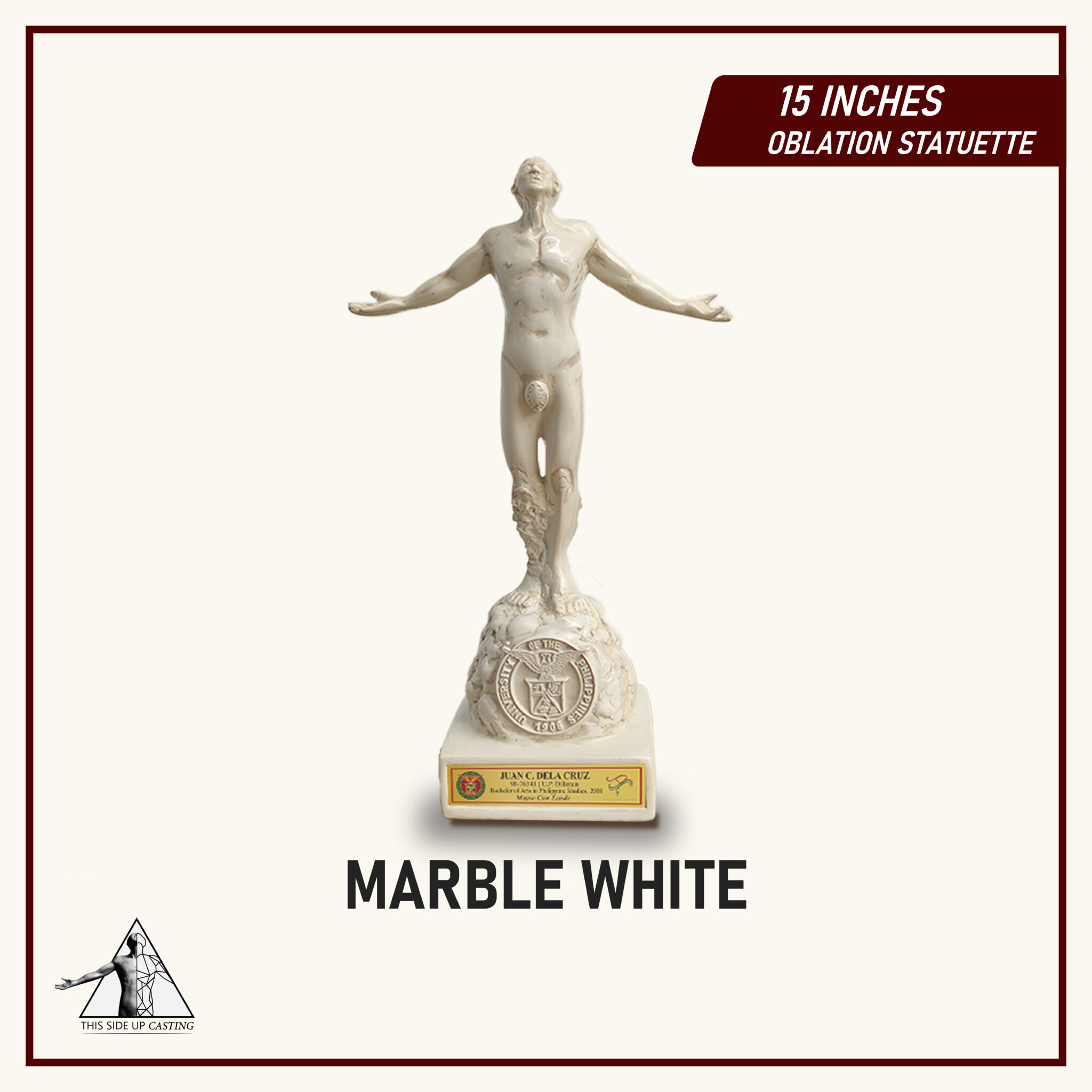 15″ Oblation Statuette - This Side UP Casting