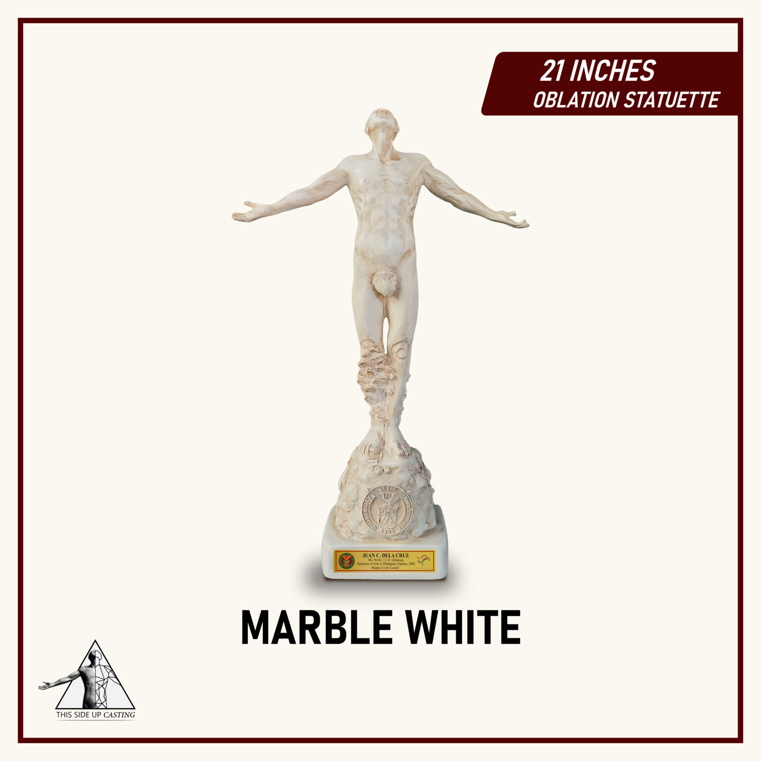 21″ Oblation Statuette - This Side UP Casting